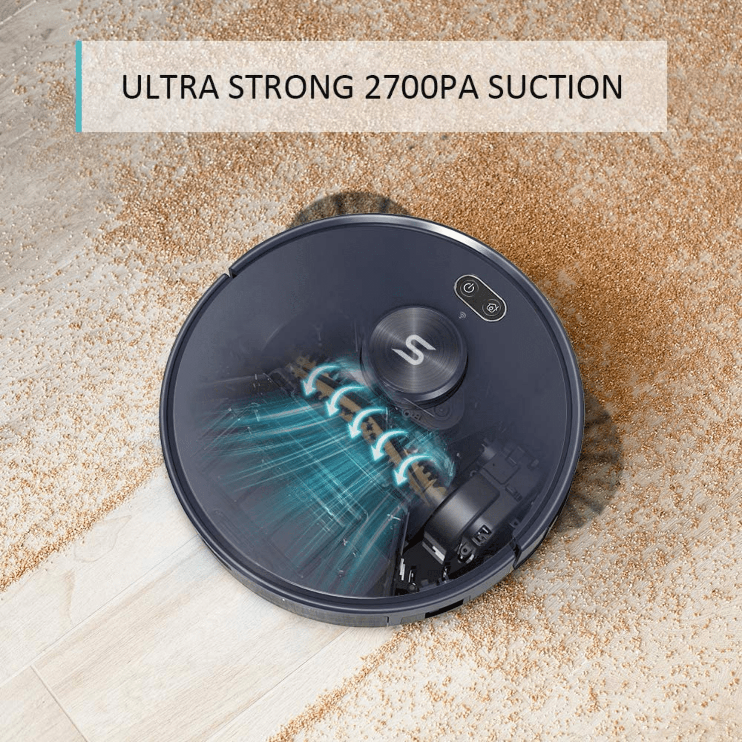 Strong Tesvor S6+ Robot Vacuum | Black | Tesvor Australia